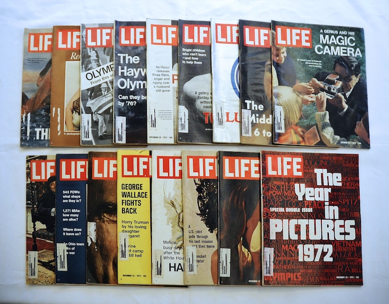 Vintage 1970s LIFE Magazines, Your CHOICE August-dec, Olympics ...