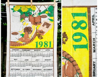 1981 Calendar | Etsy