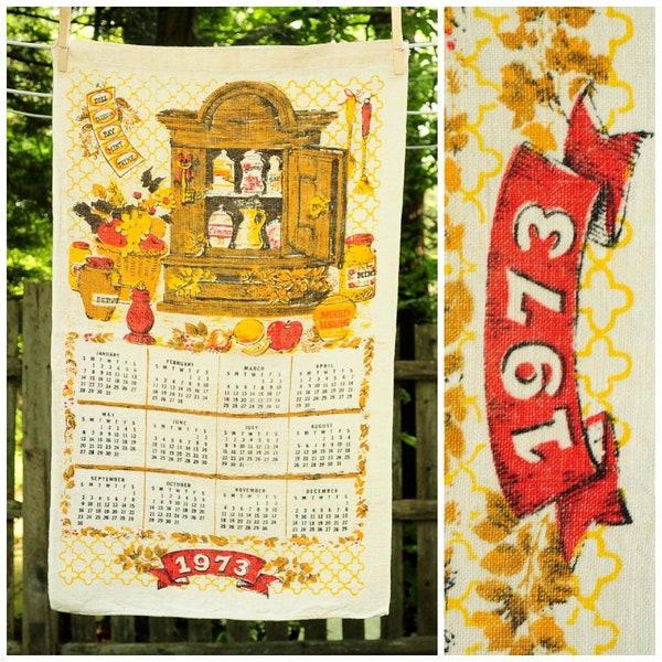 1973 Calendar - Etsy
