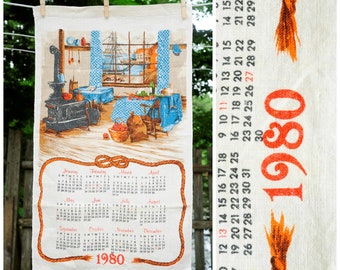 1980 Calendar | Etsy