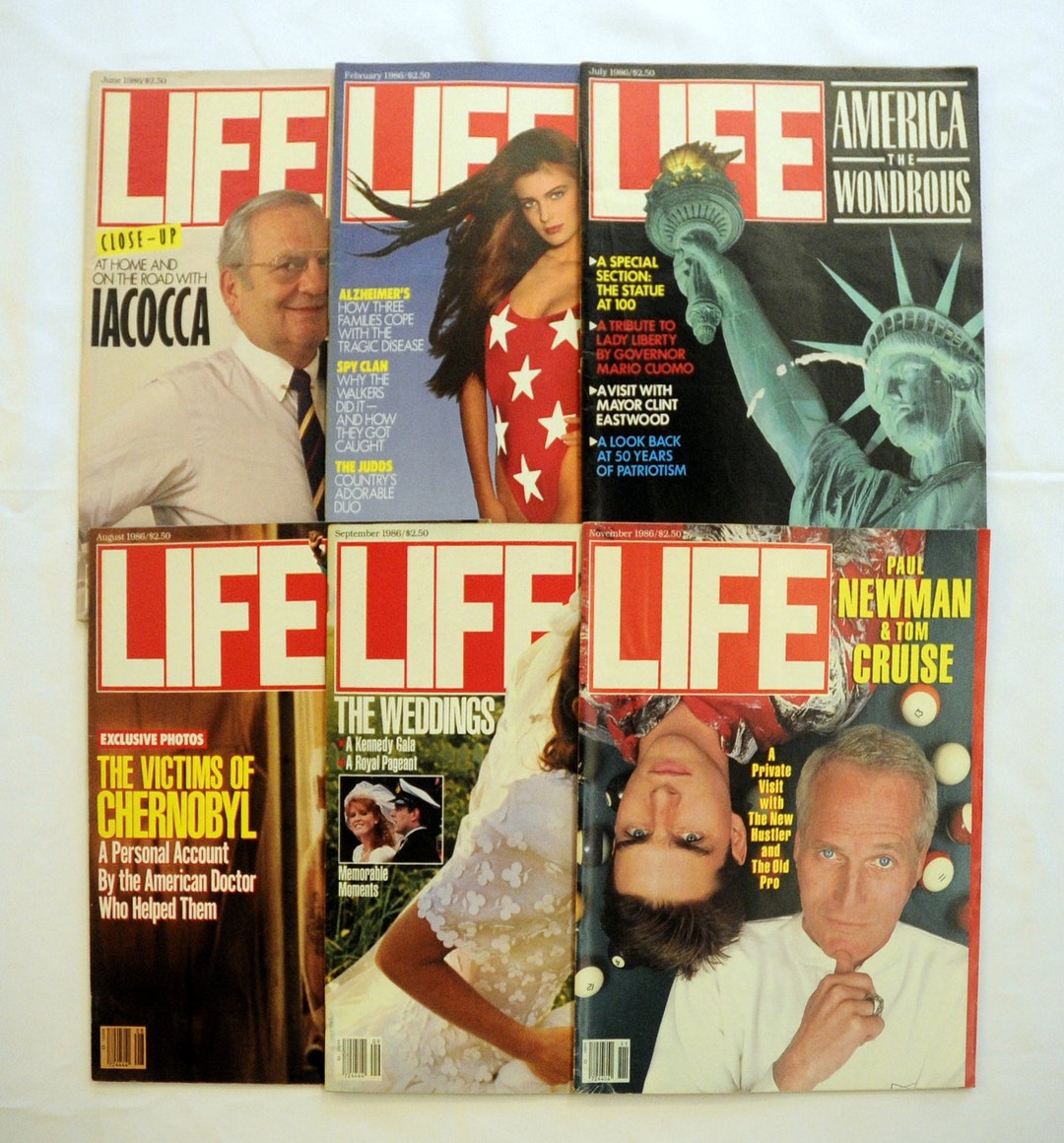 Vintage 1986 LIFE Magazines, YOUR CHOICE, Feb - Carolyn Kennedy ...
