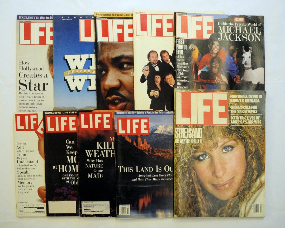 Vintage 1993 LIFE Magazines You CHOOSE March-nov Streisand, Michael ...