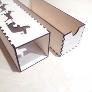 DXF SVG PDF Files for Cnc Laser Cutting, Cnc Router. Box. Wine Bottle ...