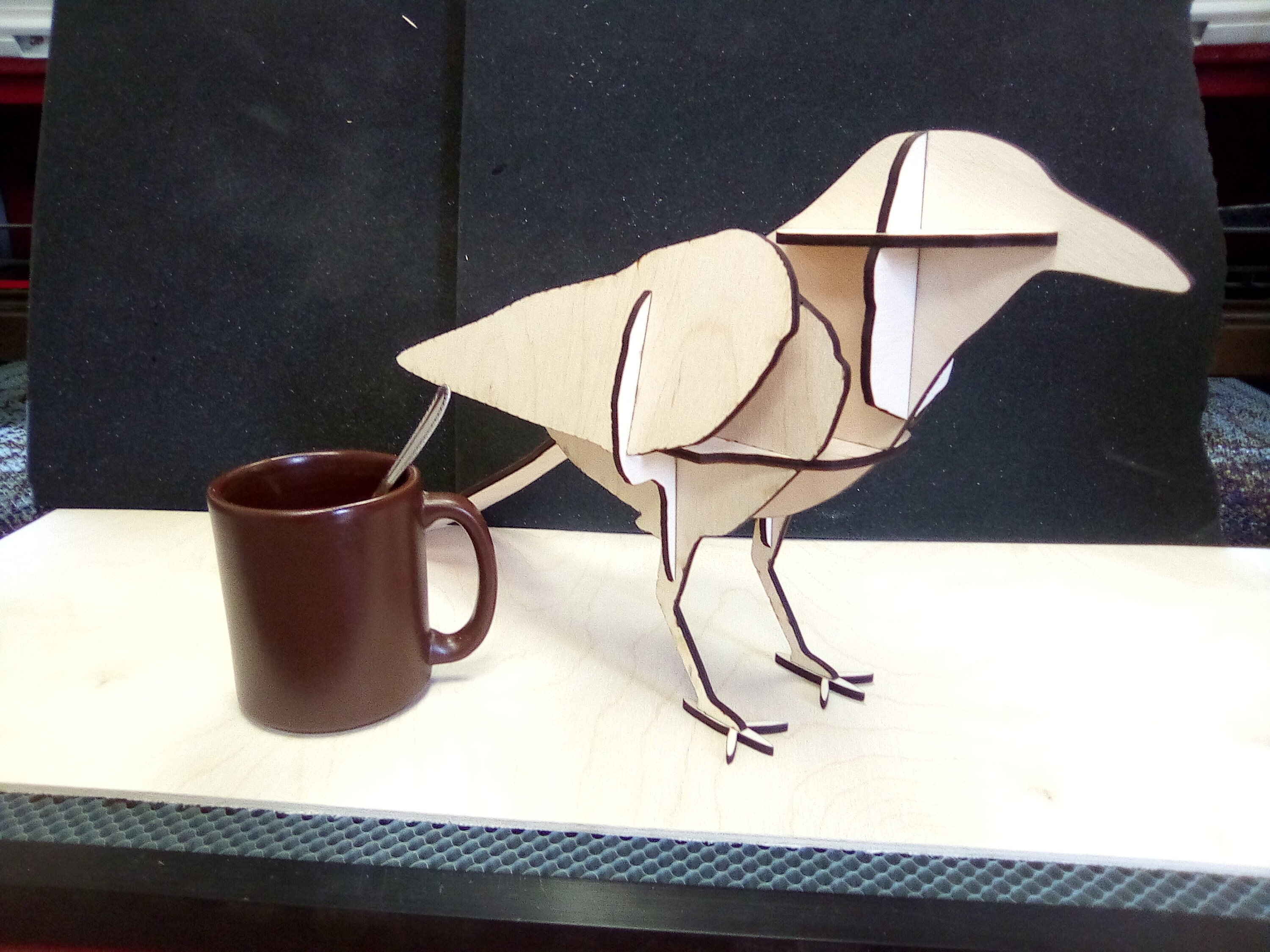 DXF SVG PDF Files for Cnc Laser Cutting, Cnc Router. Bird. Crow ...