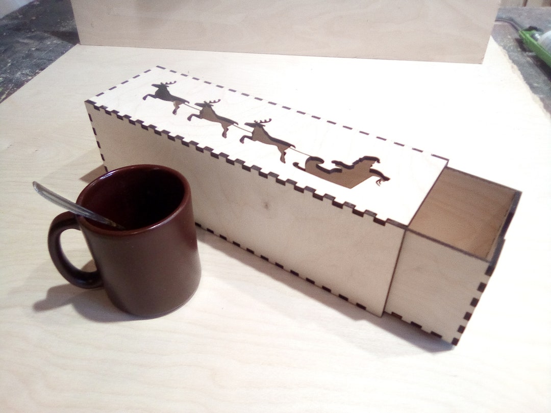 DXF SVG PDF Files for Cnc Laser Cutting, Cnc Router. Box. Wine Bottle ...