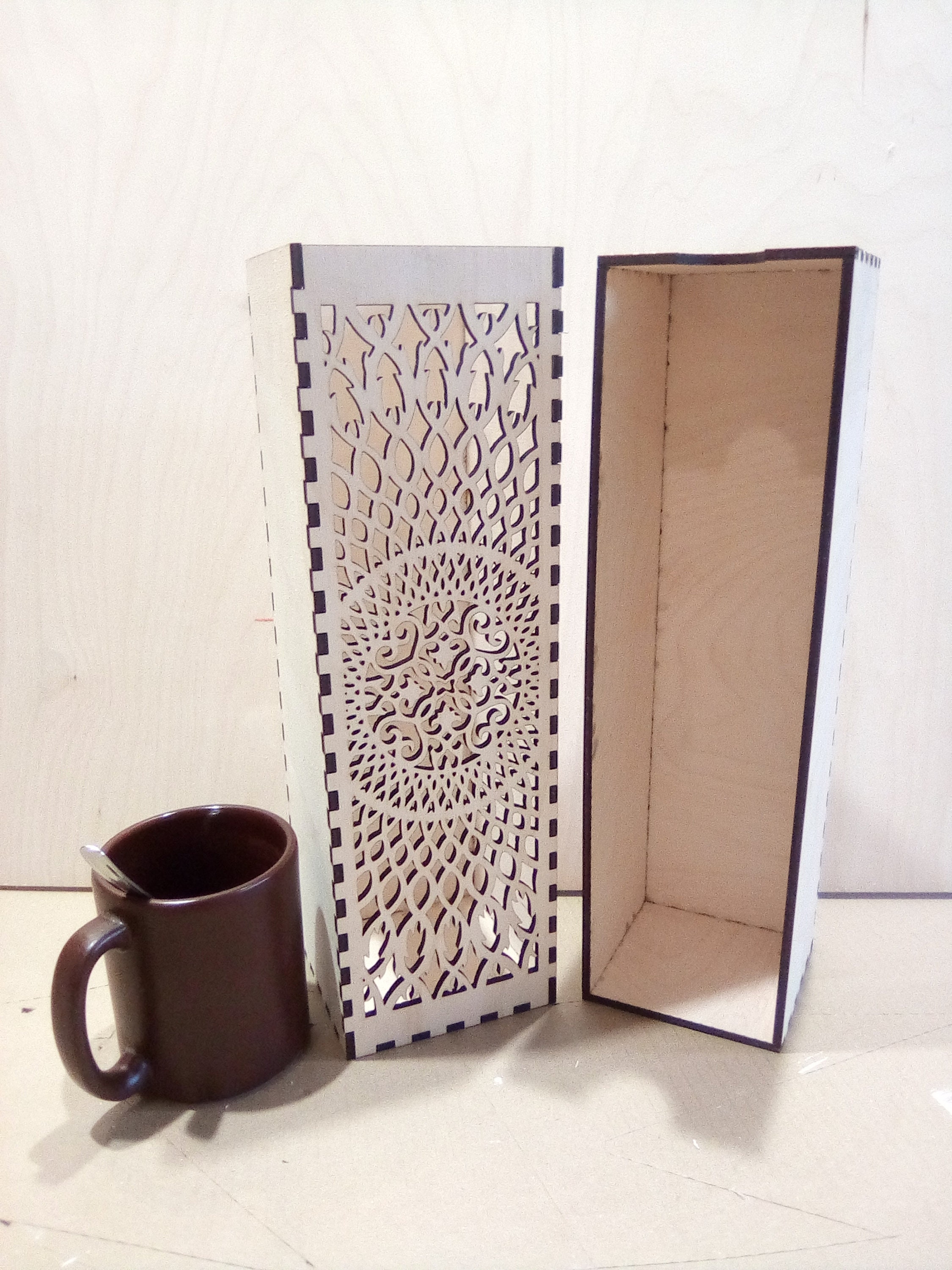 DXF SVG PDF Files for Cnc Laser Cutting, Cnc Router. Box. Wine Bottle ...