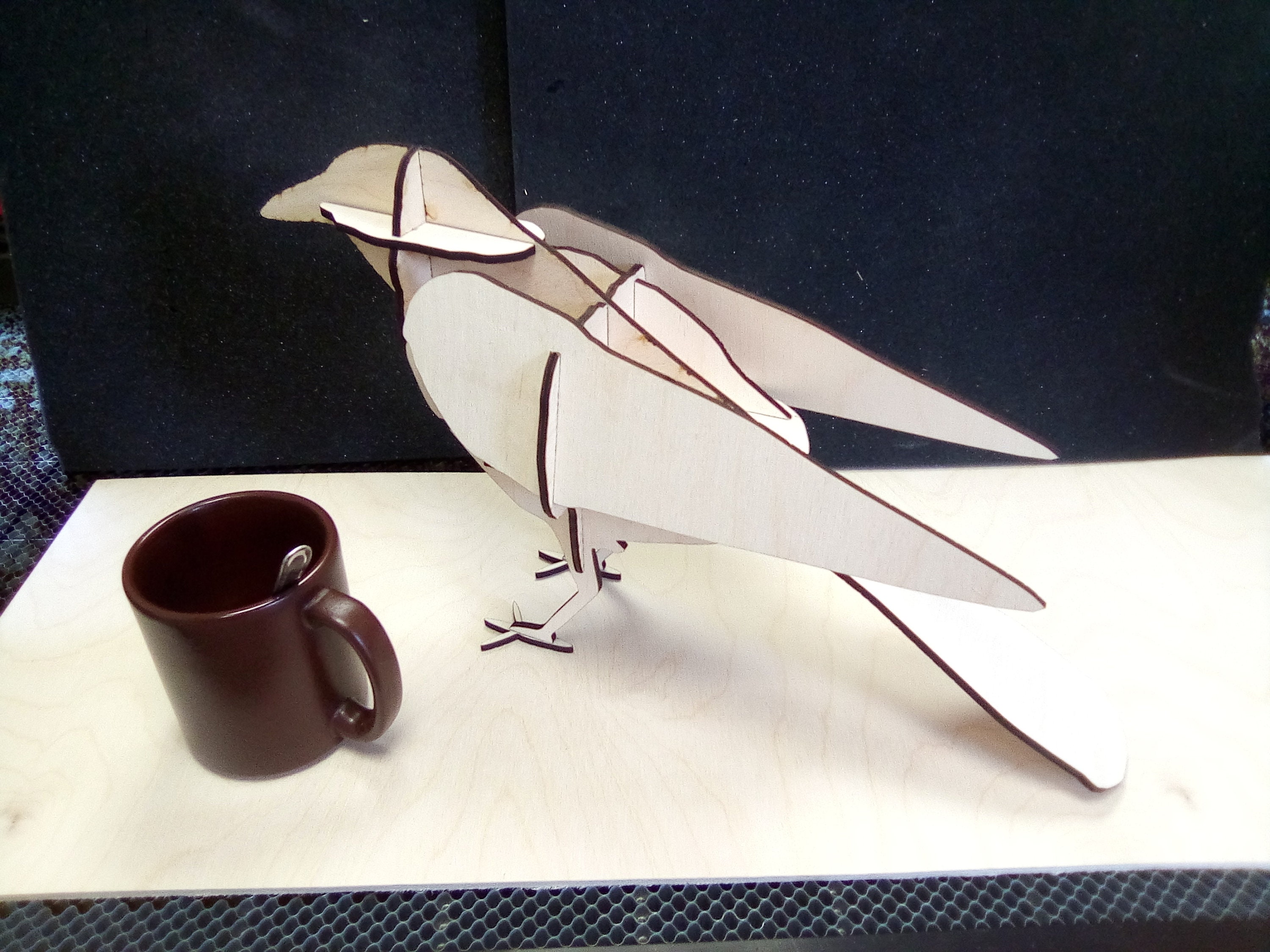 DXF SVG PDF Files for Cnc Laser Cutting, Cnc Router. Bird. Crow ...