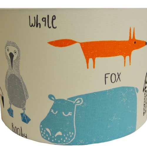 Scion Animal Magic Tutti Frutti / Chalk Lampshade - Etsy UK
