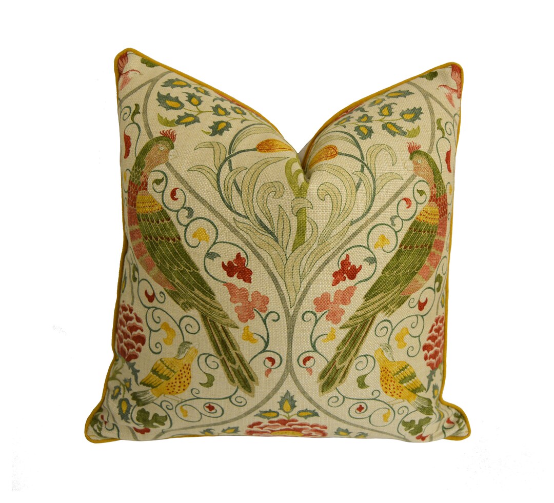 William Morris - Seasons by May - Linen - Cushion Cover Throw Pillow ...
