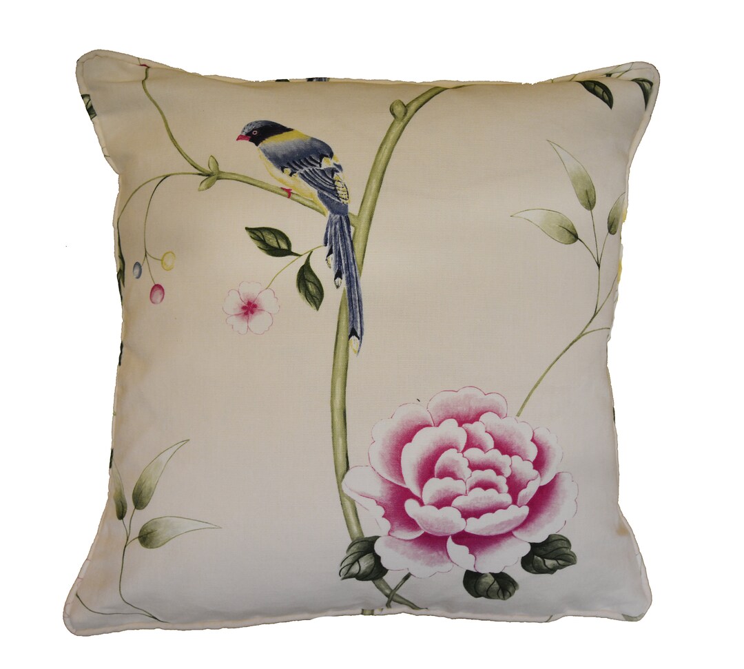 Sanderson - Pavilion - Chintz - Cushion Cover Throw Pillow Designer ...