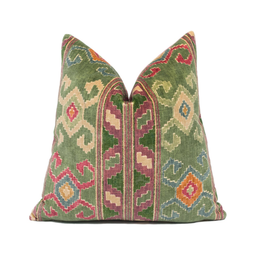 Mulberry - Nomad Velvet - Plum / Green - Ethnic Carpet Inspired ...