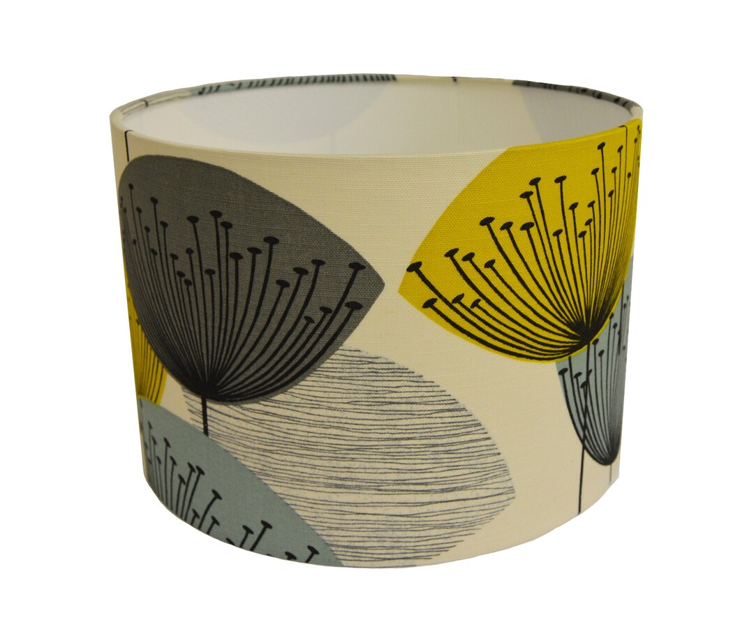 Sanderson - Dandelion Clocks - Chaffinch - Lampshade Stunning Handmade ...