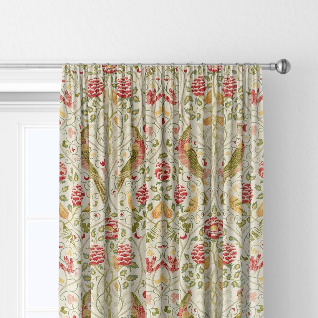 William Morris Seasons by May Linen Curtains Made to Measure Drapes ...