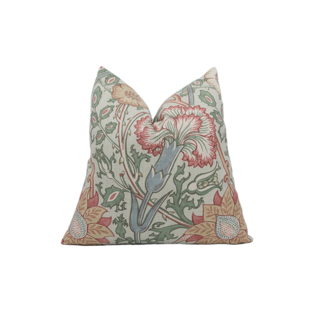 William Morris - Pink & Rose - Eggshell / Rose - Cushion Cover Throw ...