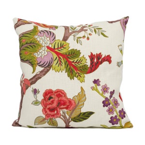 Sanderson - Fusang Tree - Cinnabar Red - Cushion Cover Throw Pillow ...
