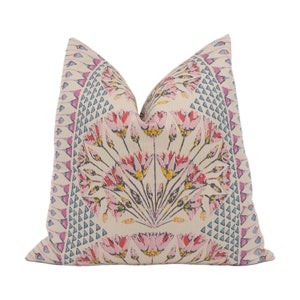 Anna French X Thibaut - Cairo - Pink and Coral - Ancient Egyptian Lotus ...