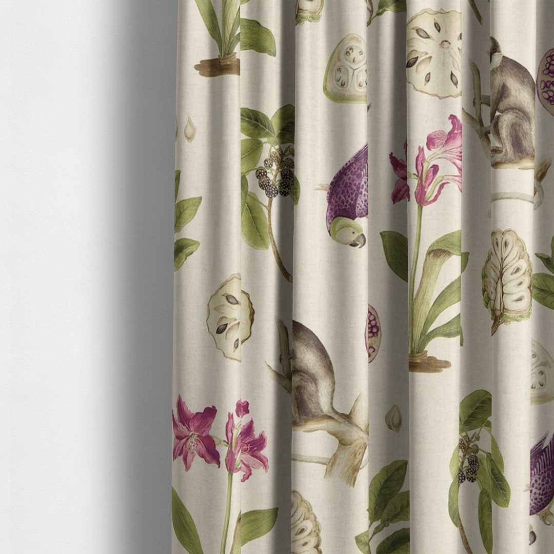 Sanderson Capuchins Boysenberry Curtains Made to Measure Drapes ...
