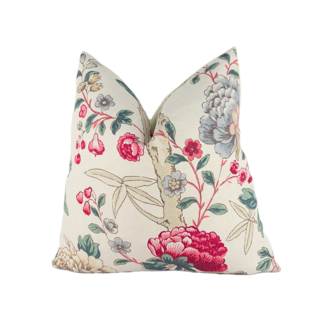 William Morris - Tangley - Red / Ivory - Cushion Cover Throw Pillow ...