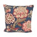 Sanderson - Indra Flower - Indigo / Cherry - Self Piped Ikat Inspired ...
