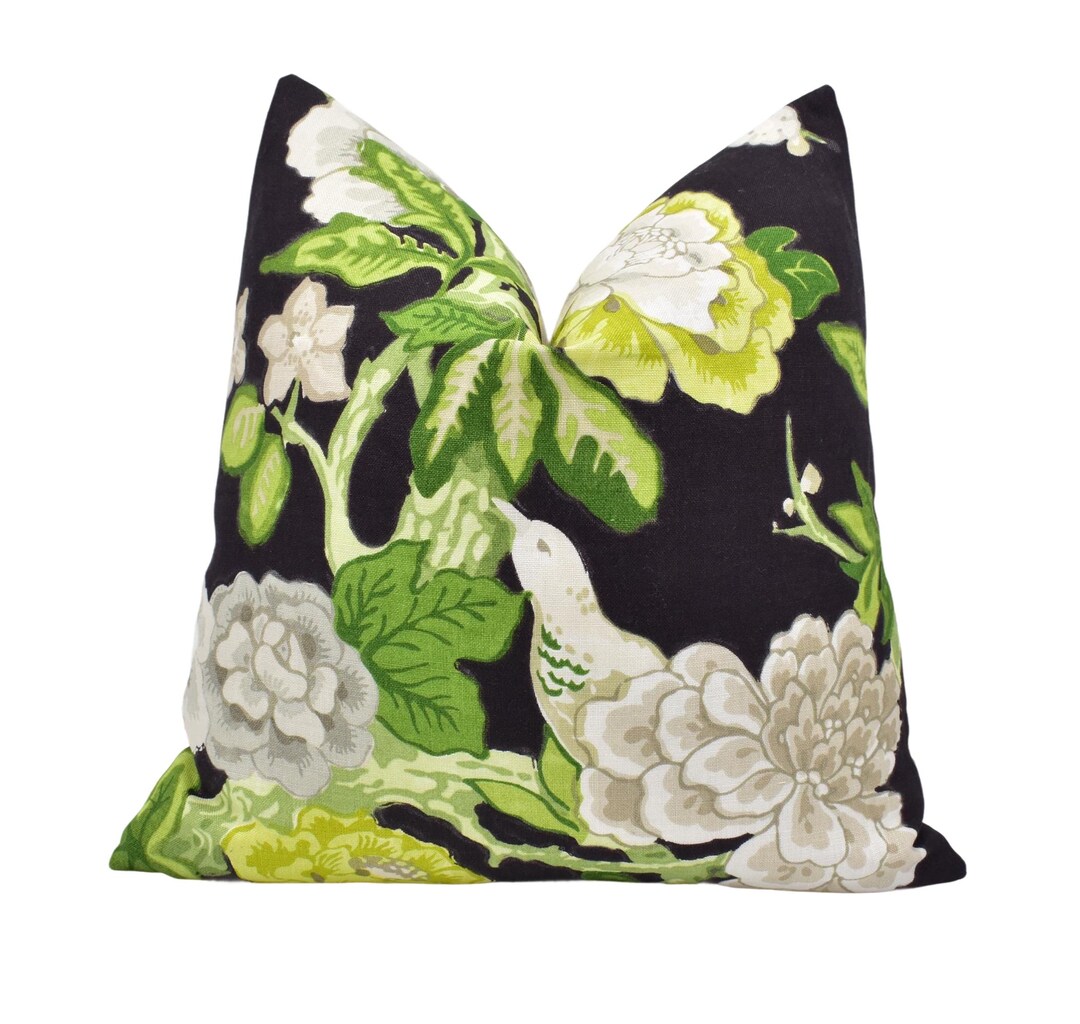 Mary Mcdonald X Schumacher - Bermuda Blossoms - Jet - Bold Black ...