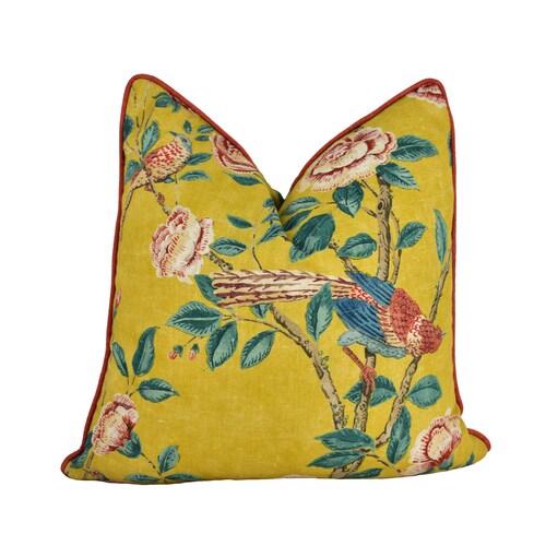 Sanderson Shalimar Ruby / Teal Designer Cushion Cover - Etsy UK