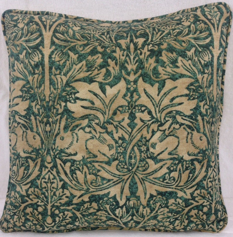 William Morris Brer Rabbit Forest / Manilla Cushion - Etsy UK