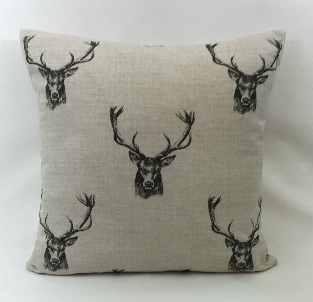 Fryetts Stag Cushion Cover 20" X 20" Double Sided Fully Reversible - Etsy