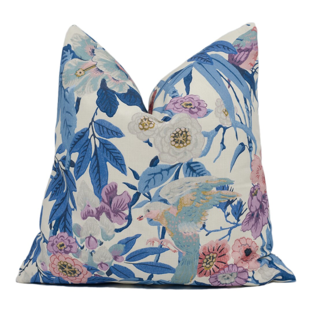 Sanderson - Bamboo & Bird - China Blue / Lotus Pink - Japanese Inspired ...