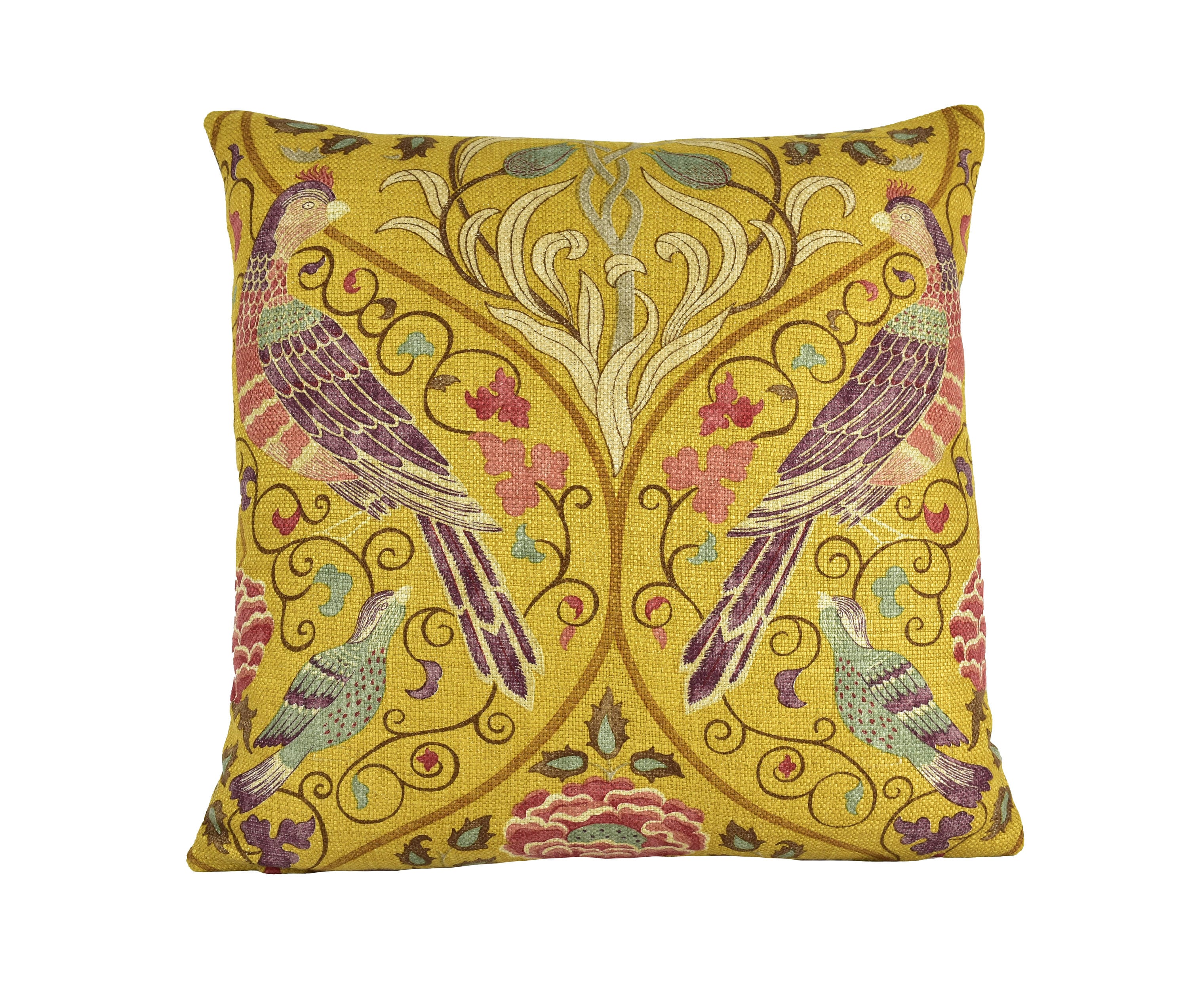 William Morris Seasons by May Saffron Cushion Cover - Etsy