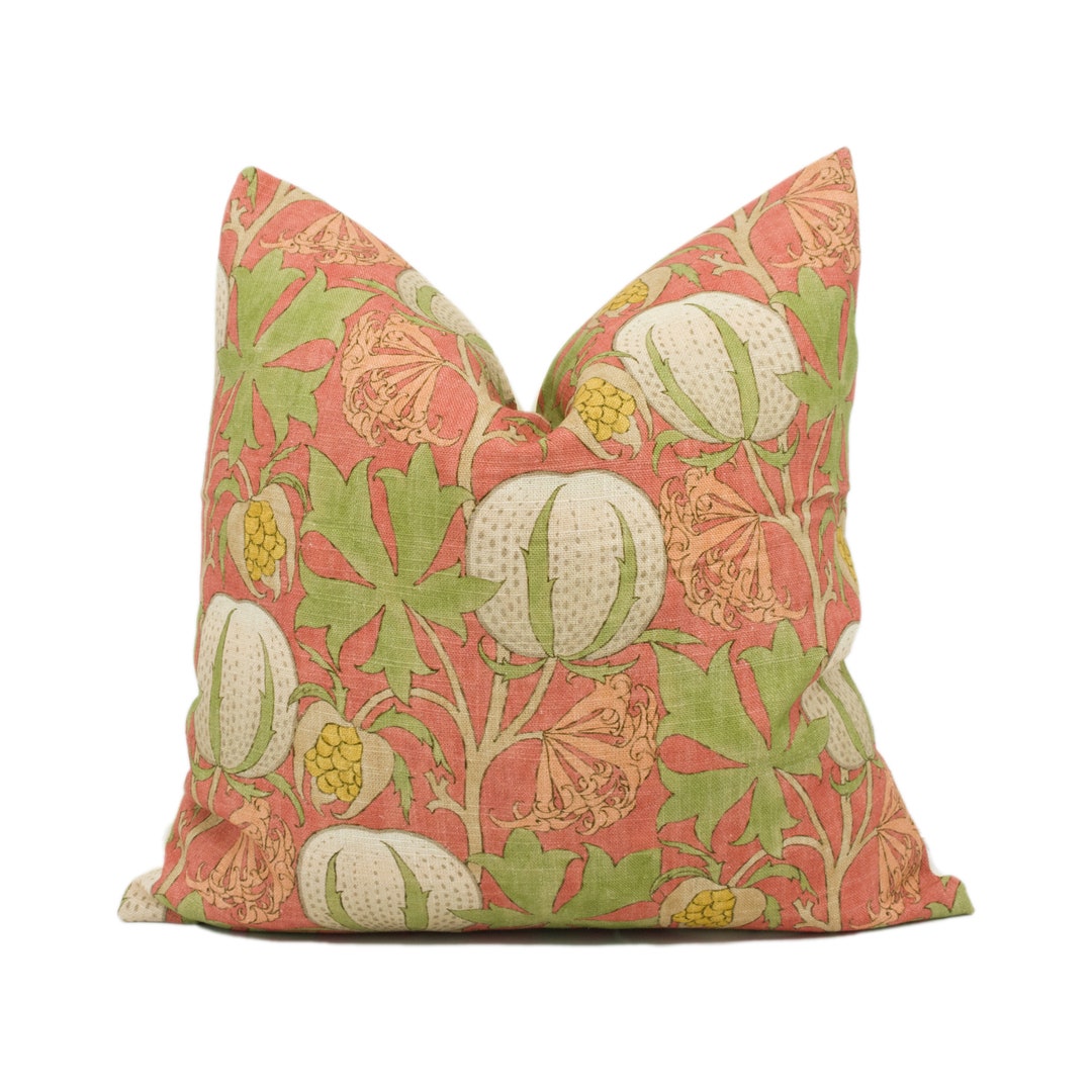 GP & J Baker - Pumpkins - Red / Green - Inspired 20th Century Archival ...