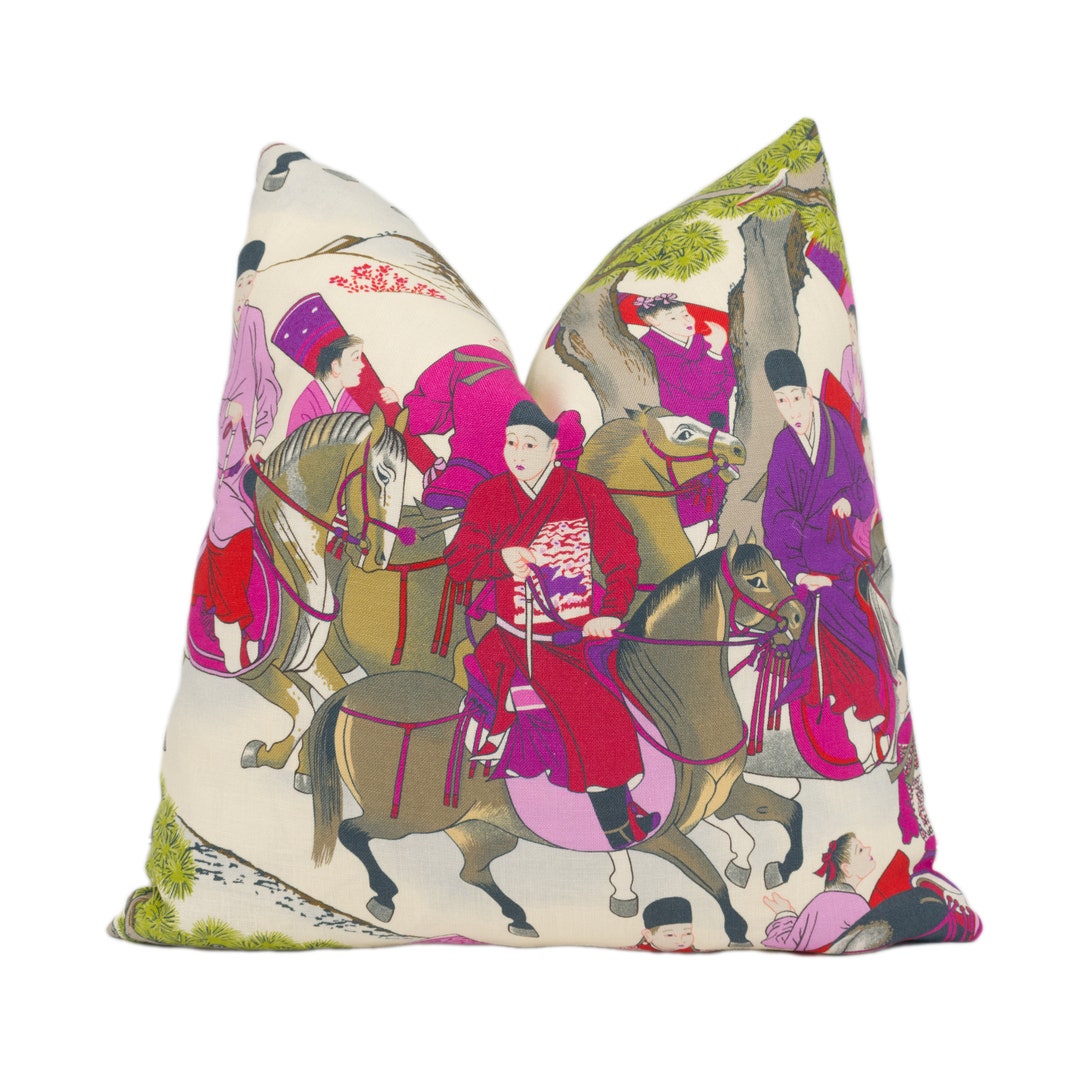 Manuel Canovas - Les Cavaliers Lin - Rose Indien - Bright Chinese ...