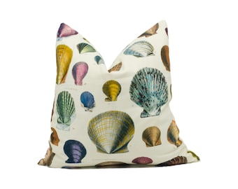 Captain Thomas BROWNS SHELLS OYSTER John Derian, Pillow Cushion Cover ...