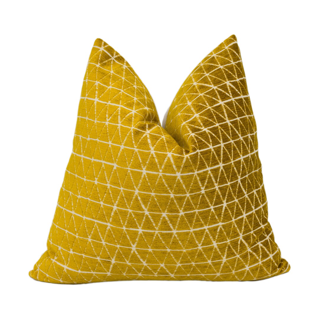 Scion - Miyu - Ochre / Jasmine - Stunning Modern Cushion Cover Soft ...