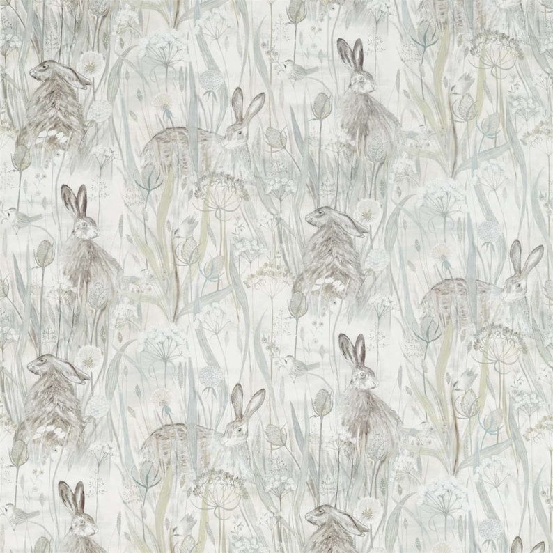 Sanderson Fabrics - Dune Hares - Mist/pebble - Lined Table Runner - Etsy