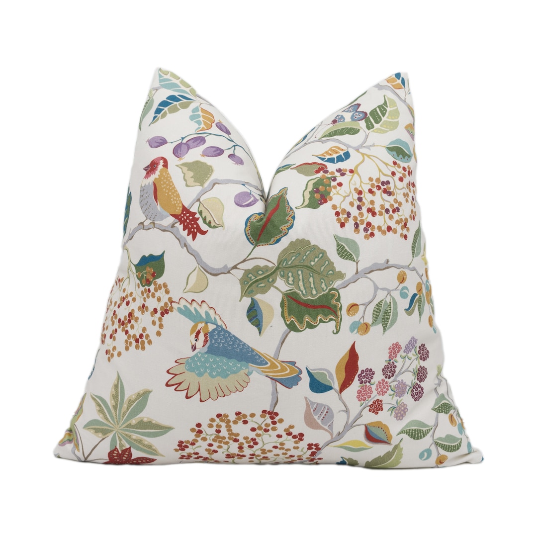 Sanderson - Birds & Berries - Rowan Berry - Stunning Handmade Cushion ...