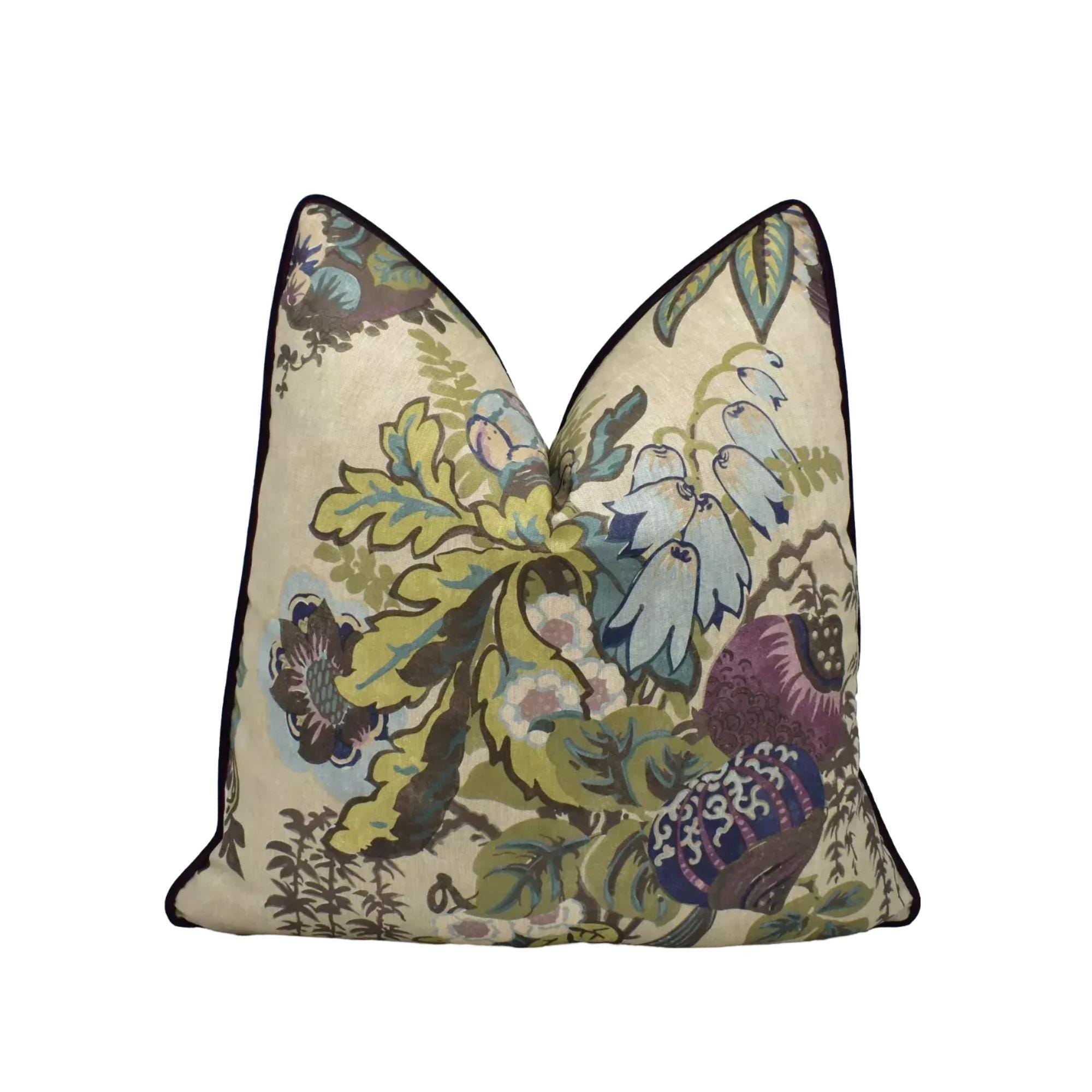 Anna French X Thibaut - Fairbanks - Plum - Vibrant Botanical Statement ...