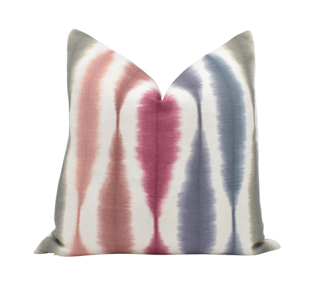 Scion - Usuko - Cranberry / Rose - Traditional Japanese Ikat Designer ...