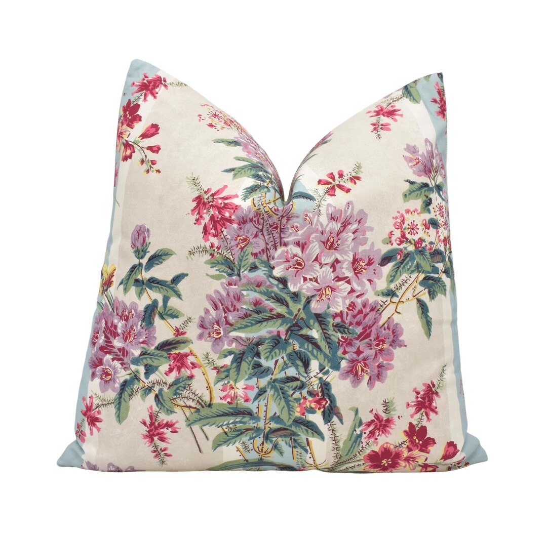 Lisa Fine - Mirabel - Lilac - Vintage Style Floral Designer Stripe ...