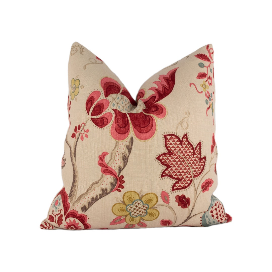 Sanderson - Roslyn - Berry / Slate - Stunning Designer Cushion Cover ...