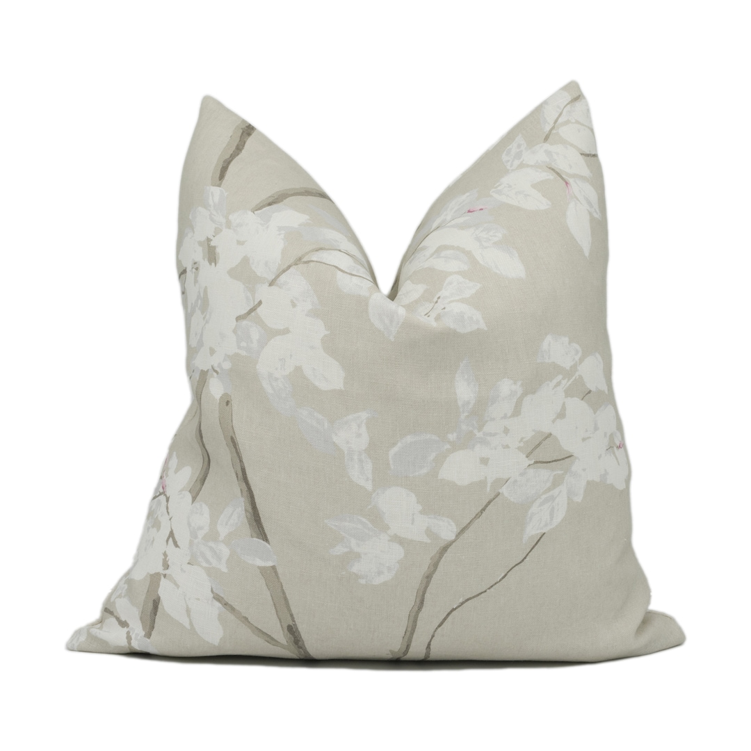 Lewis & Wood - Beech - Linen - Beautiful Delicate Tree Sapling Motif ...