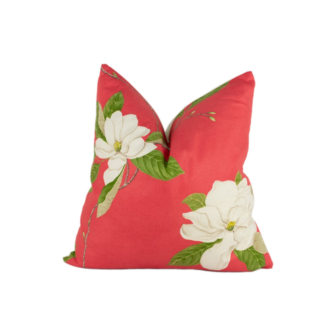 Sanderson Sweet Bay Red / Green Stunning Designer Cushion Cover Home ...
