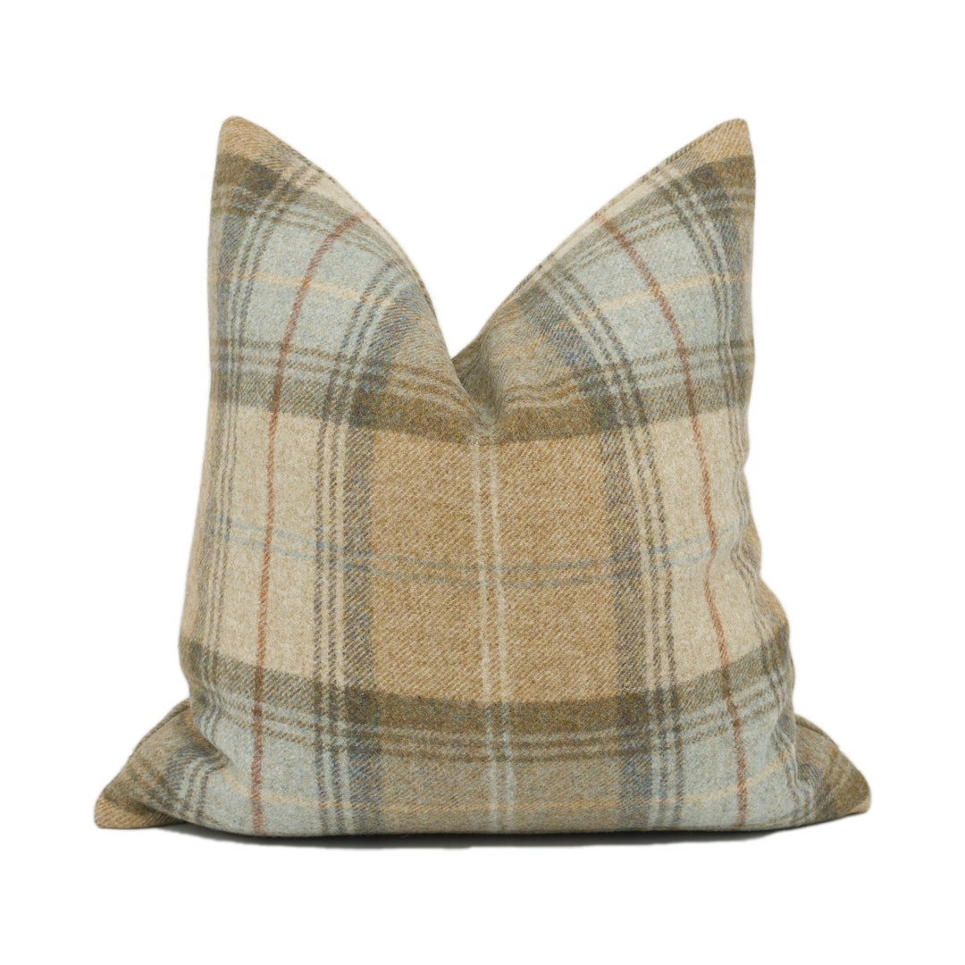 Abraham Moon - Stroud - Eau De Nil - 100% Wool Cushion Cover - Designer ...