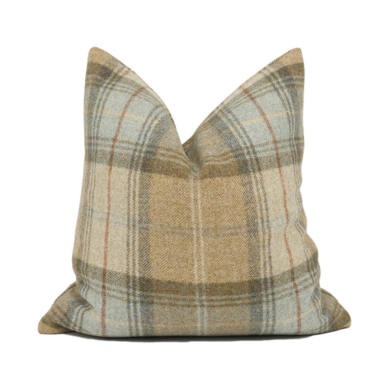 Pink and Blue Plaid Wool - Etsy