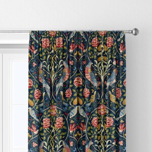 William Morris Seasons by May Indigo Curtains Made to Measure Drapes ...