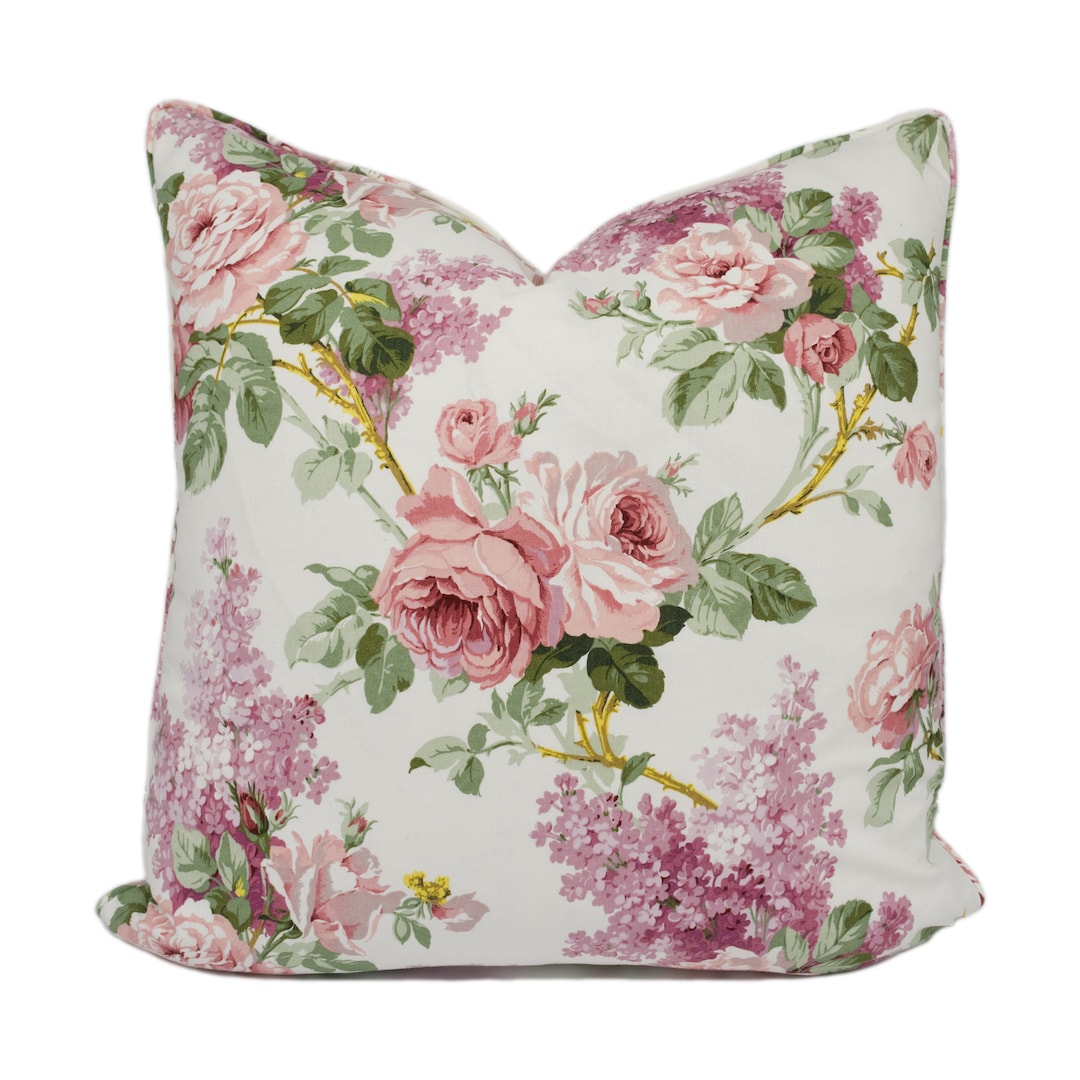 Sanderson - Sorilla - Pink /lilac - Cushion Cover Throw Pillow Designer ...