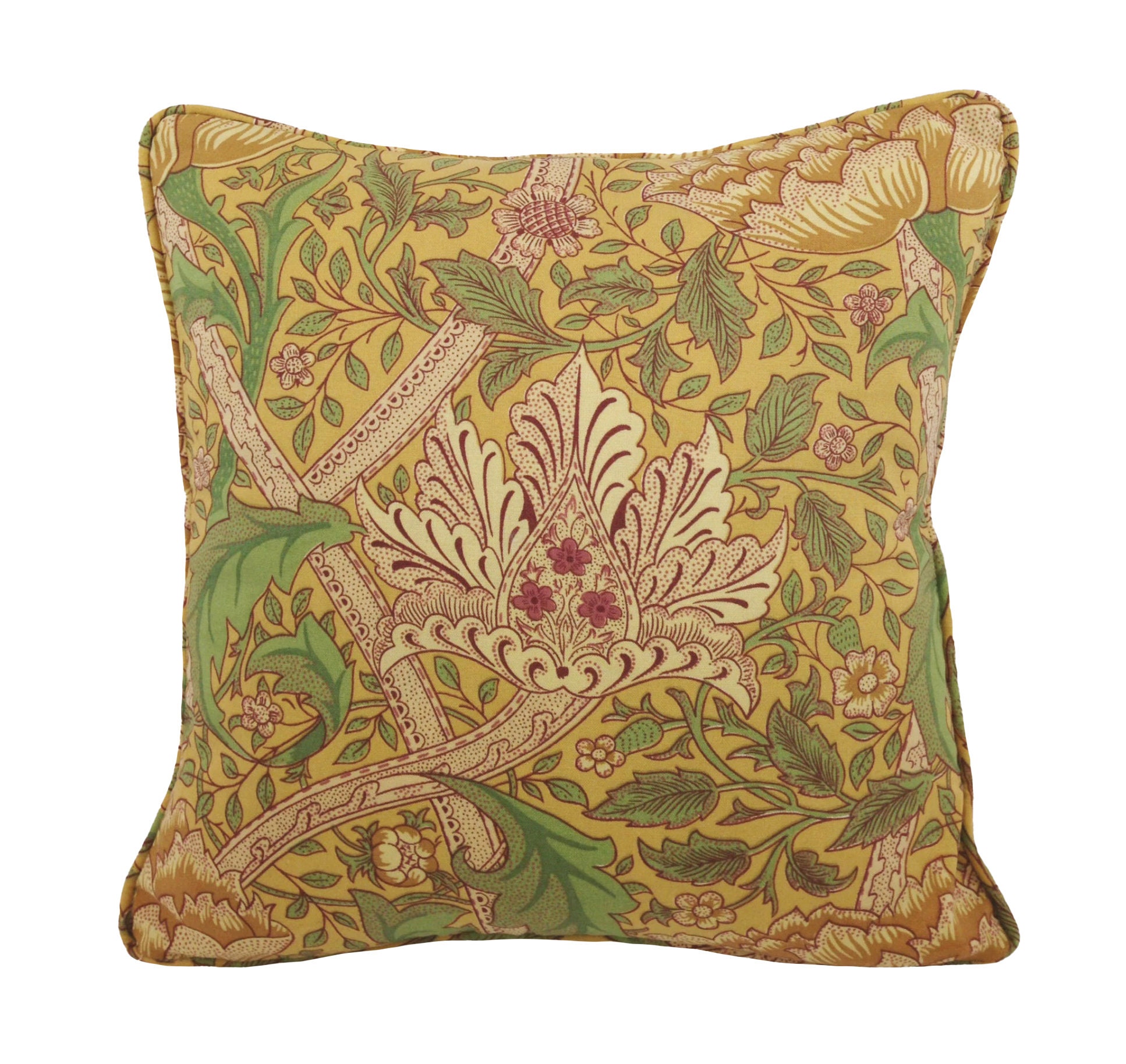 William Morris - Windrush - Gold / Thyme - Classic Morris & Co Floral ...