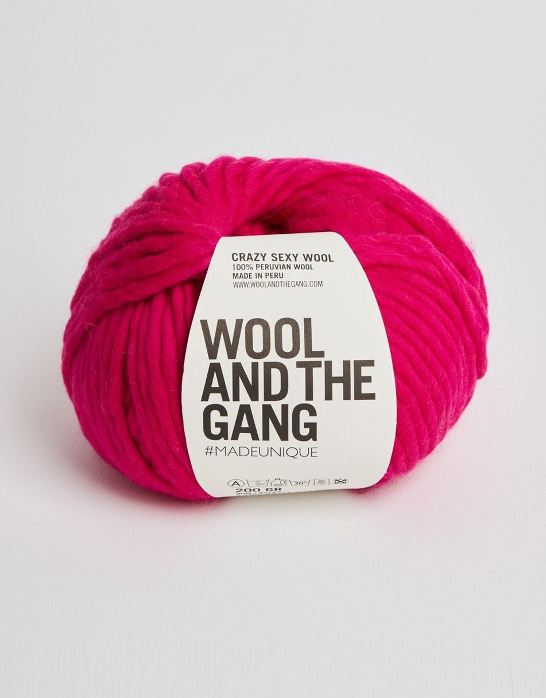 Wool and the Gang | Crazy Sexy Wool | Hot Punk Pink | 100% Wool - Etsy