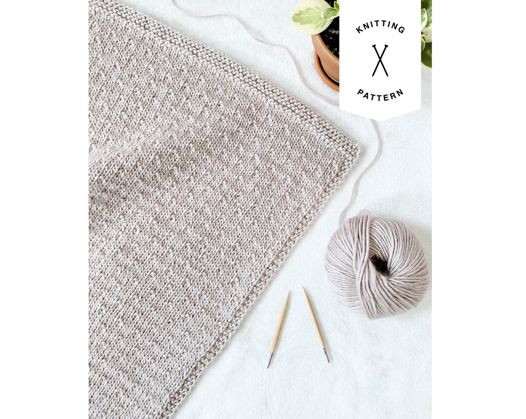 Knitted Pattern | the Reign Baby Blanket | Instant Download - Etsy
