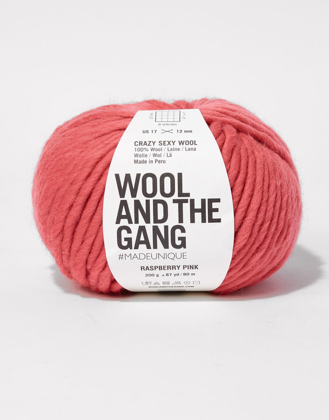 Wool and the Gang | Crazy Sexy Wool | Raspberry Pink | 100% Wool - Etsy