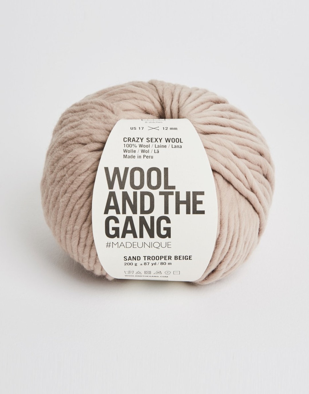 Wool and the Gang Crazy Sexy Wool Sand Trooper Beige 100% Wool - Etsy